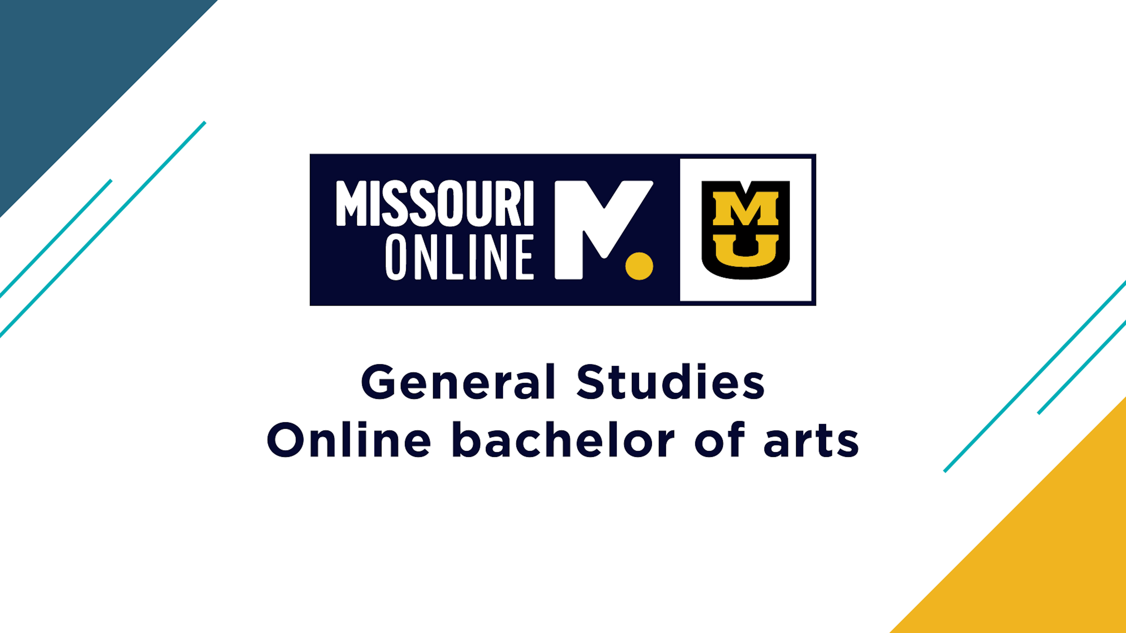 General studies | BGS | Mizzou | Missouri Online